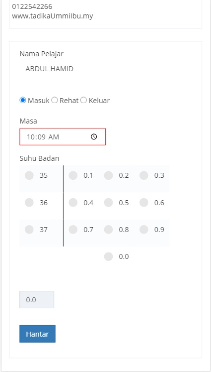 Modul Kehadiran Pelajar dan Kod QR | SMAP