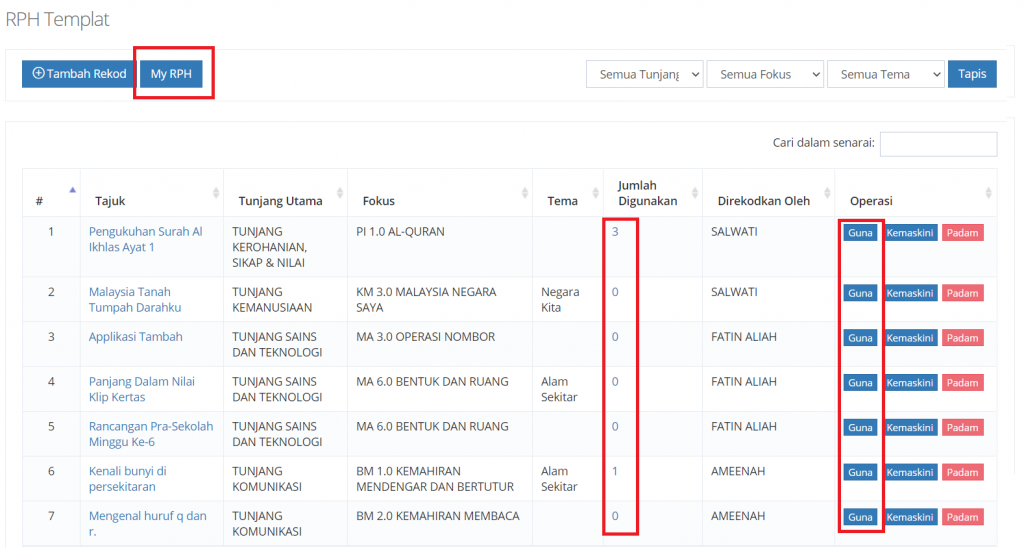 Modul Akademik & Aktiviti | SMAP