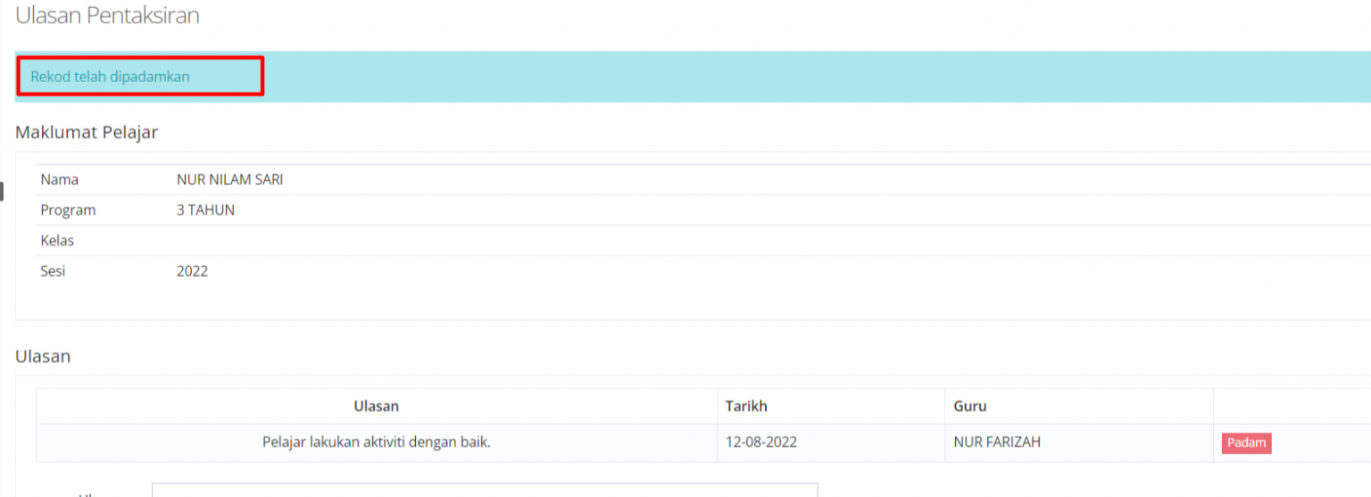 Modul Akademik & Aktiviti | SMAP