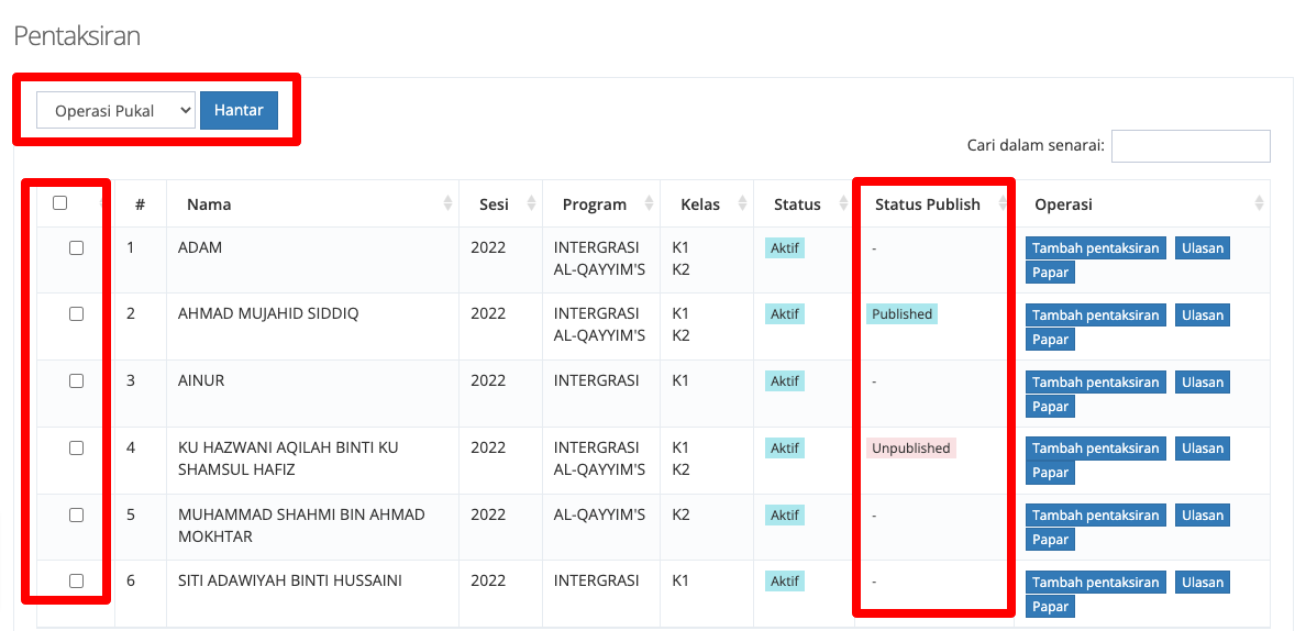 Modul Akademik & Aktiviti | SMAP
