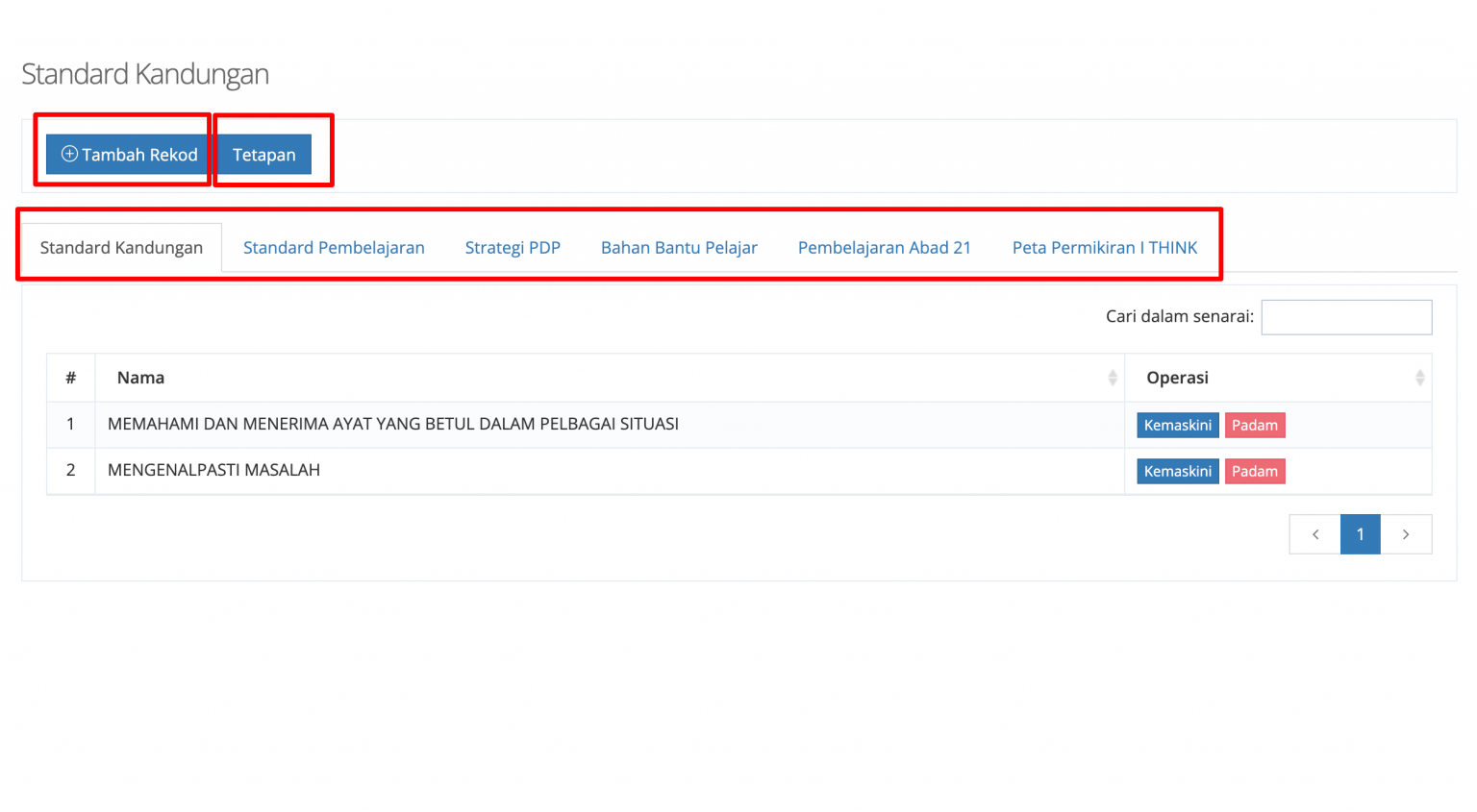 Modul Akademik & Aktiviti | SMAP