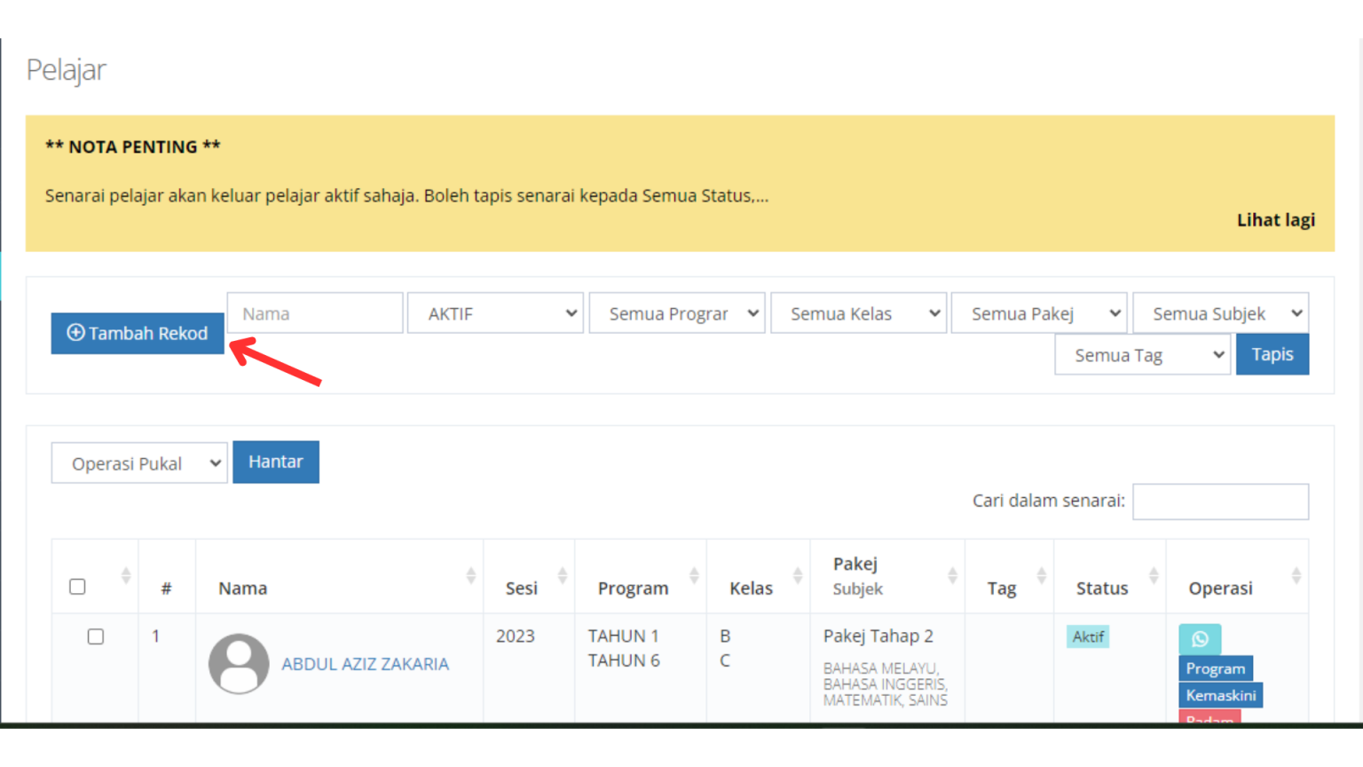 Modul Pelajar | SMAP
