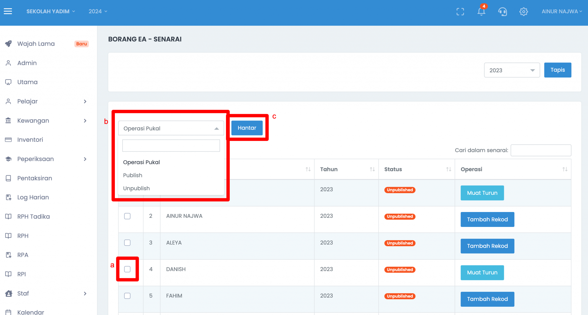 BORANG EA (EA FORM) | SMAP