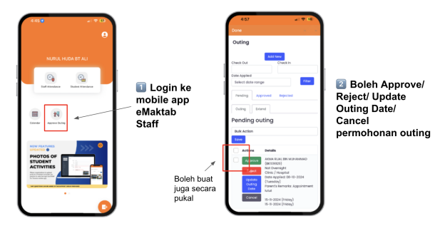 Mobile App eMaktab Staff | SMAP